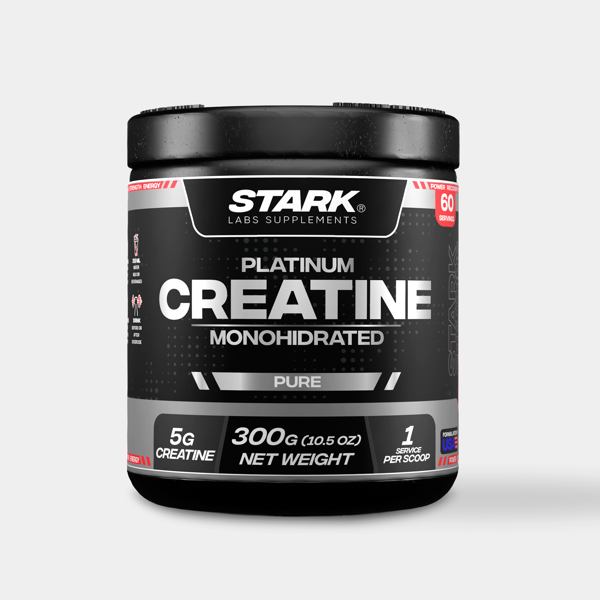 CREATINE STARK PLATINUM MONOHIDRATED PURE – Stark Supplements